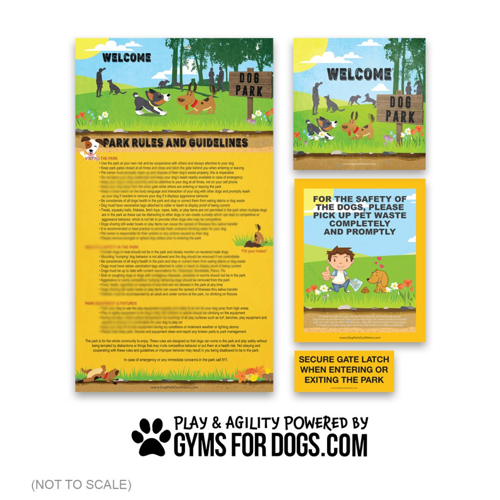 Dog Park Signage | Dog Park Products | Dog Agility Products